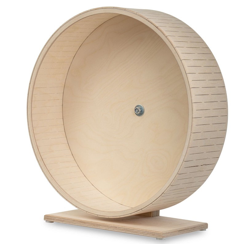 Extra Silent 12" Wooden Hamster Wheel: Wide Cork Running Path - Etsy