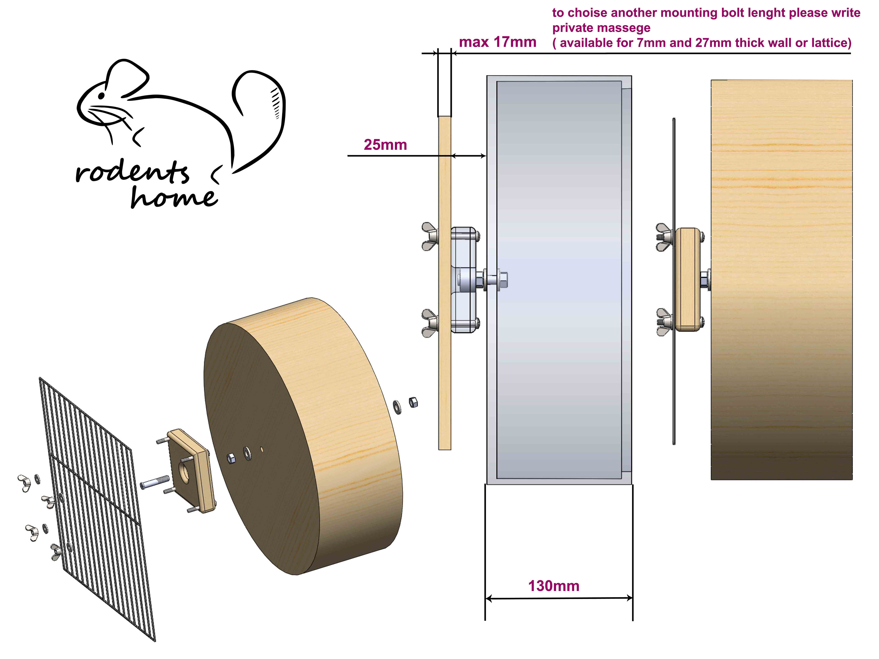 16 406mm Big Wood Running Wheel Exercise Wheel - Etsy