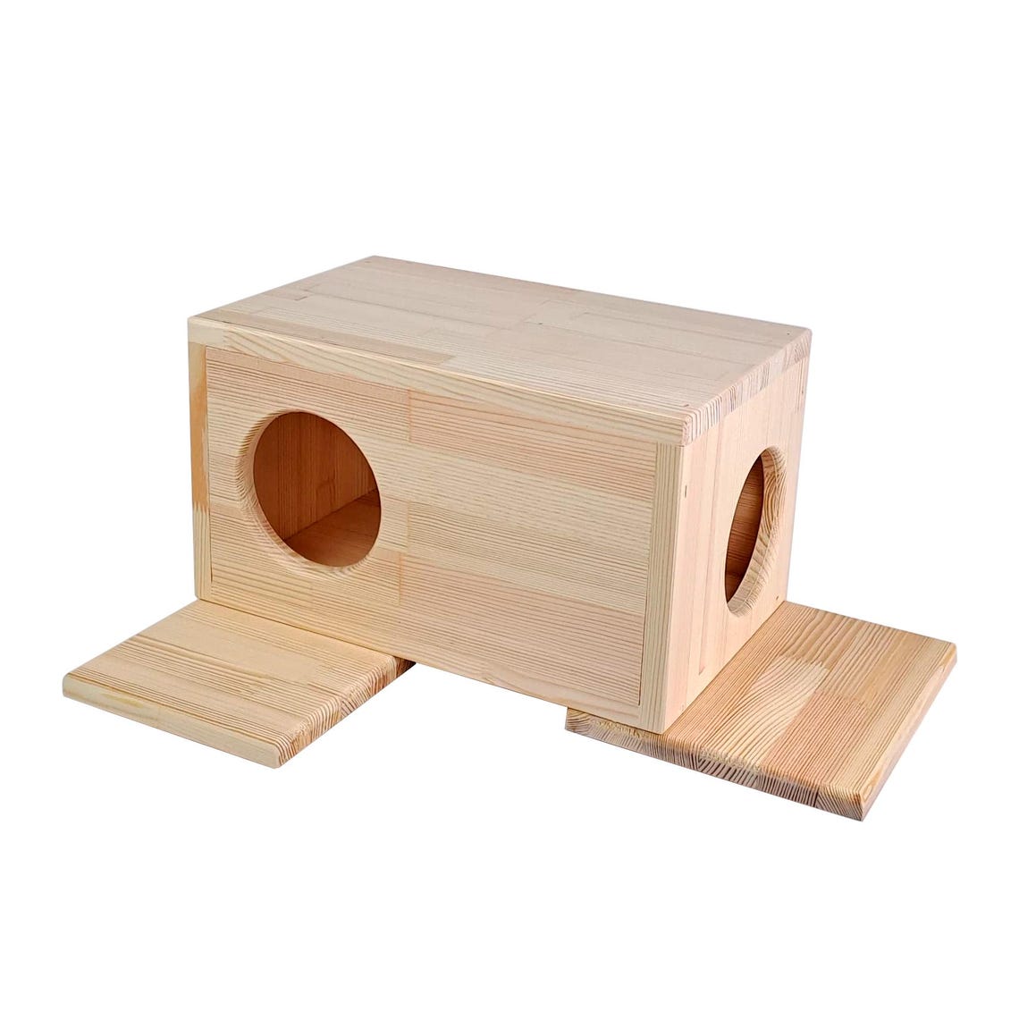 Hanging Chinchilla Tunnel & Hideout – Kiln-dried Pine, Extra Ledge ...