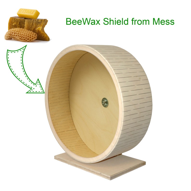 Extra Silent 12" Wooden Hamster Wheel: Wide Cork Running Path - Etsy