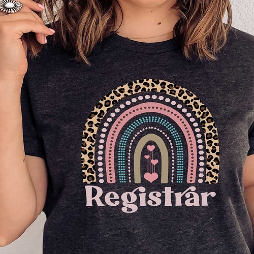 Registrar Shirt School Staff Shirt Registrar Tee - Etsy