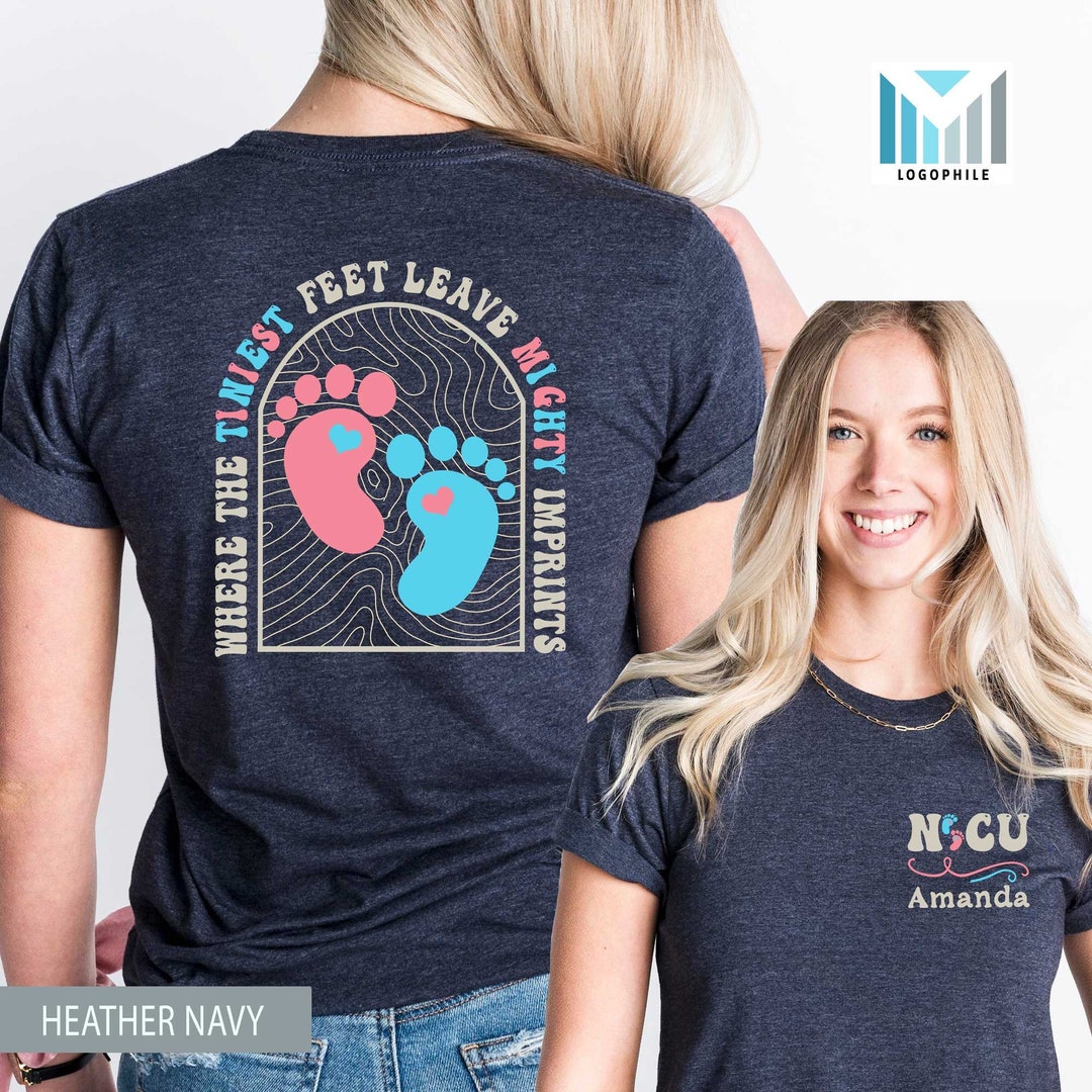 Personalized Nicu Shirt With Name, Groovy Nicu Nurse Work Shirt ...