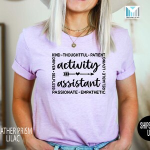 Activity Assistant Shirt Activities Aide Gift Life - Etsy