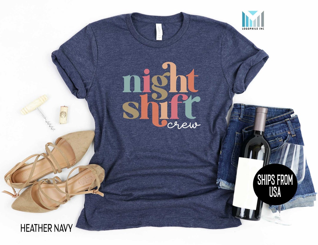 Night Shift Nurse Crew Shirt Cute Emergency Room Nurse Tees - Etsy ...