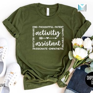 Activity Assistant Shirt Activities Aide Gift Life - Etsy