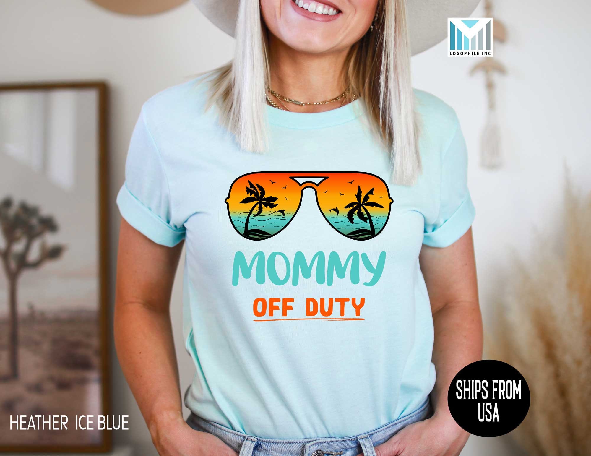 Mommy Off Duty Shirt Mom Summer Getaway Tshirt Beach | Etsy