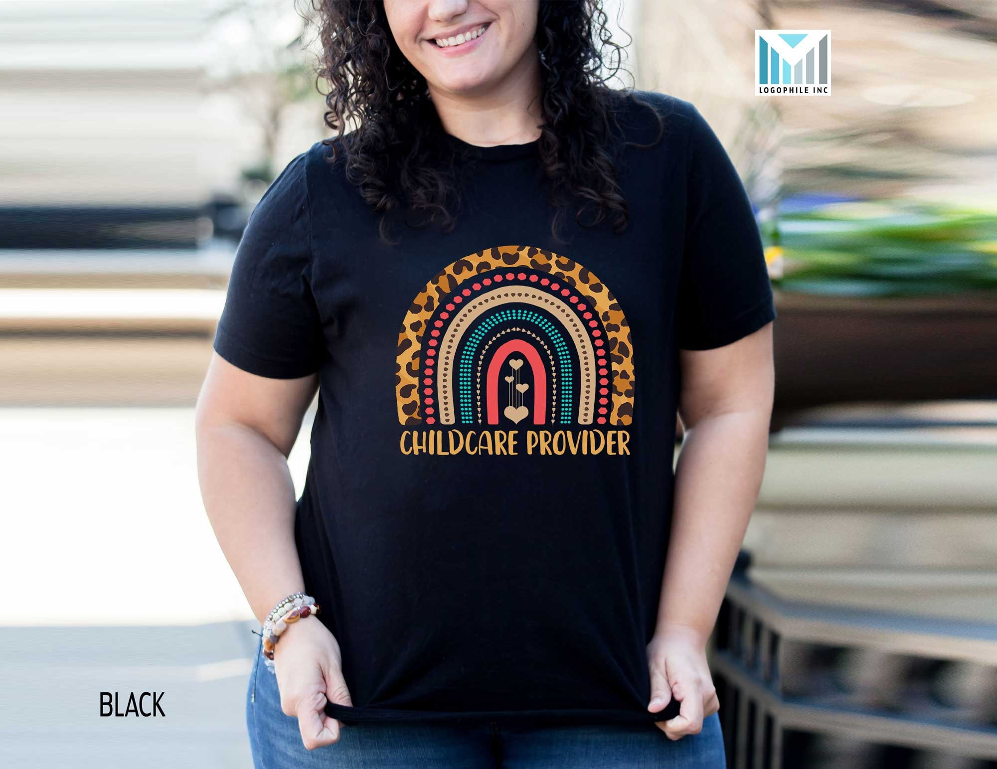 Childcare Provider Rainbow Shirt Daycare Provider Gifts | Etsy