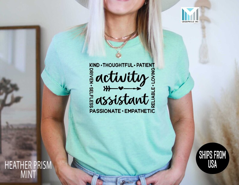 Activity Assistant Shirt Activities Aide Gift Life - Etsy