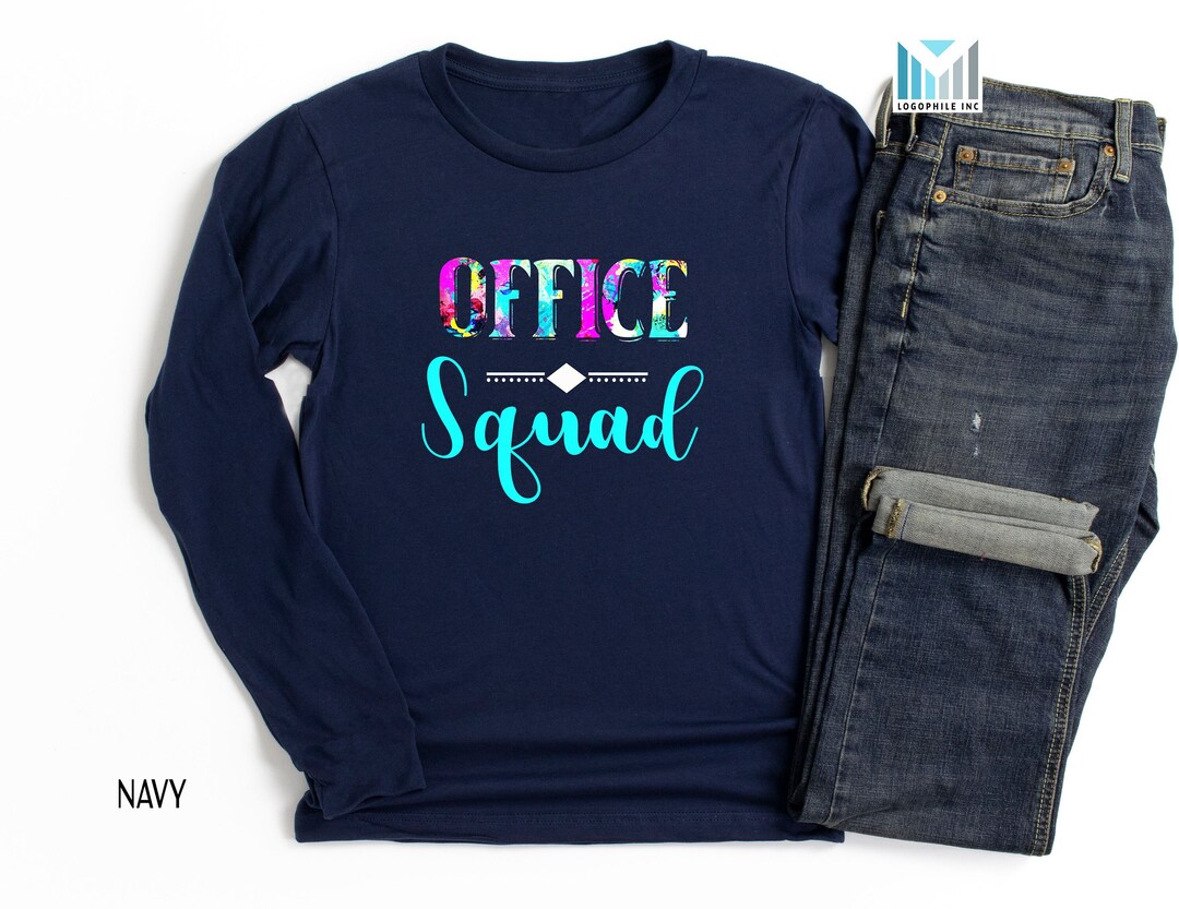 Office Squad Long Sleeve Shirt, Matching Office Staff Shirts, Office ...