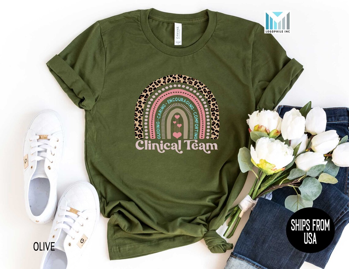 Clinical Care Team Rainbow Shirt Medical Office Staff Tshirt - Etsy