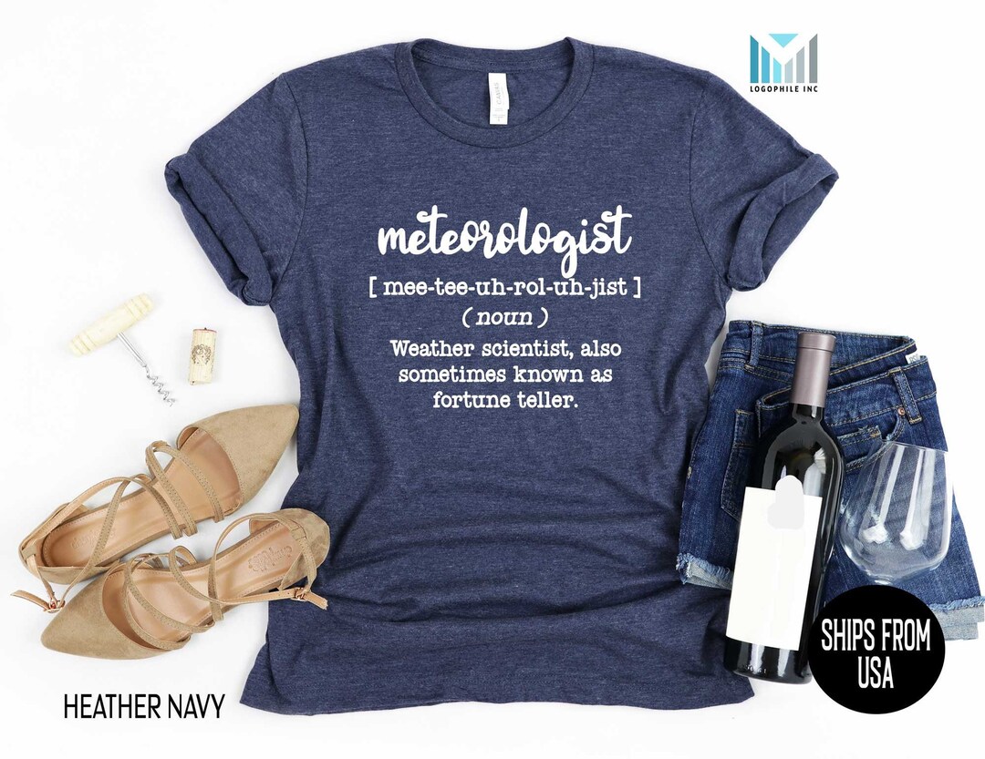 Funny Meteorologist Definition Shirt, Meteorology Humor Tshirt, Weather ...