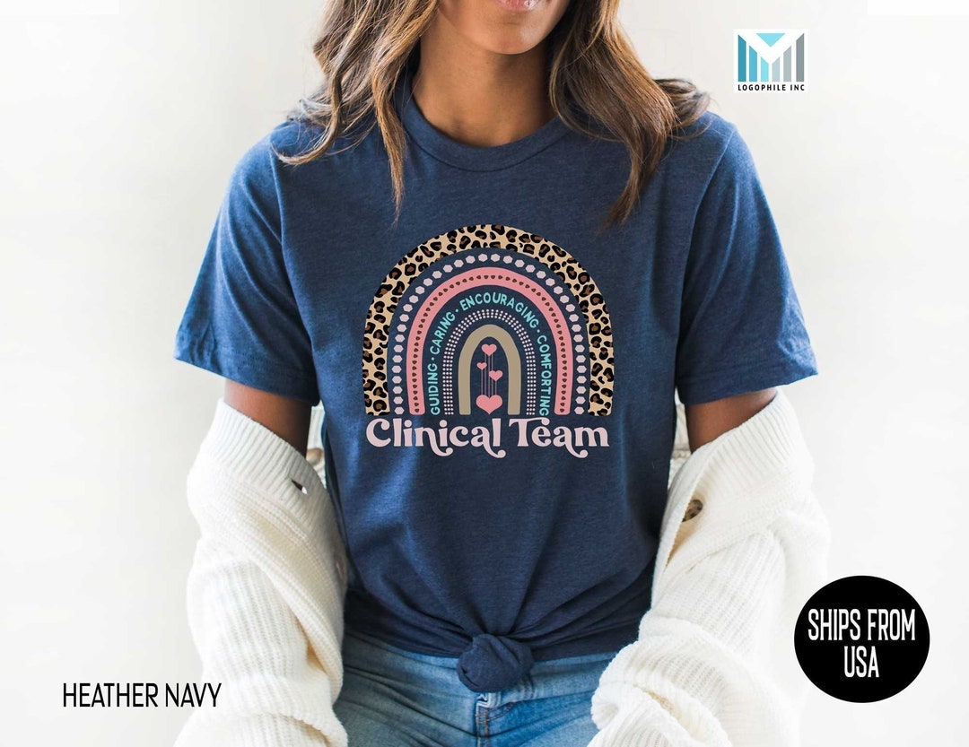Clinical Care Team Rainbow Shirt, Medical Office Staff Tshirt, Hospital ...