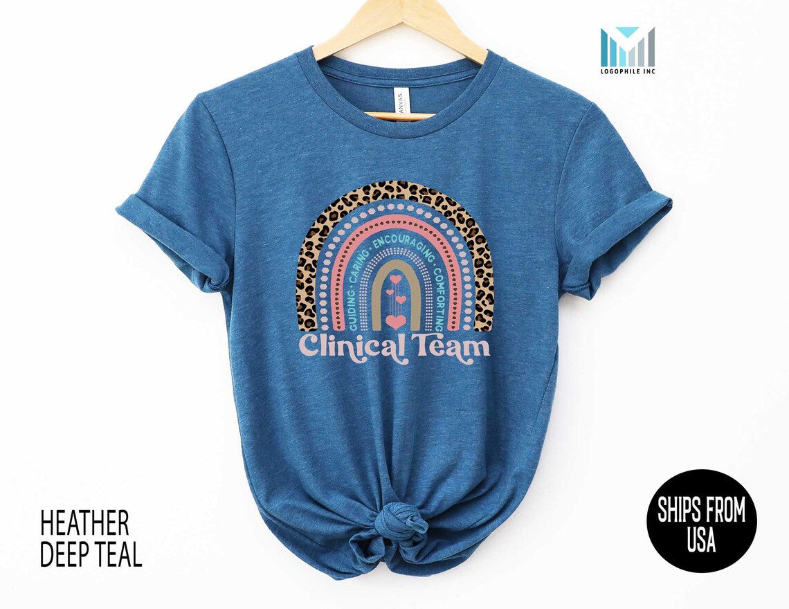 Clinical Care Team Rainbow Shirt Medical Office Staff Tshirt | Etsy