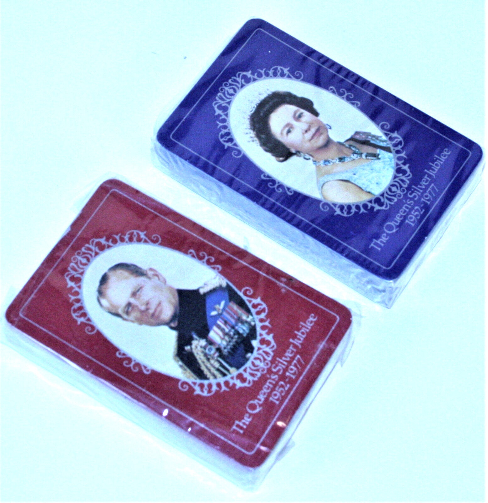 Vintage 1977 Queen Elizabeth II and Prince Philip Playing Cards Set ...