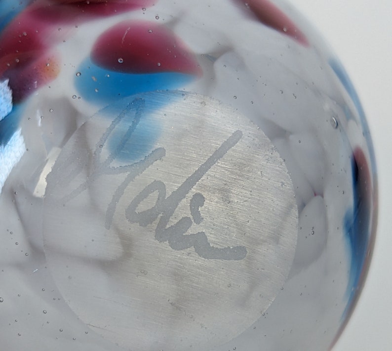 Vintage Mdina Art Glass Signed Perfume Scent Bottle With Stopper Large ...