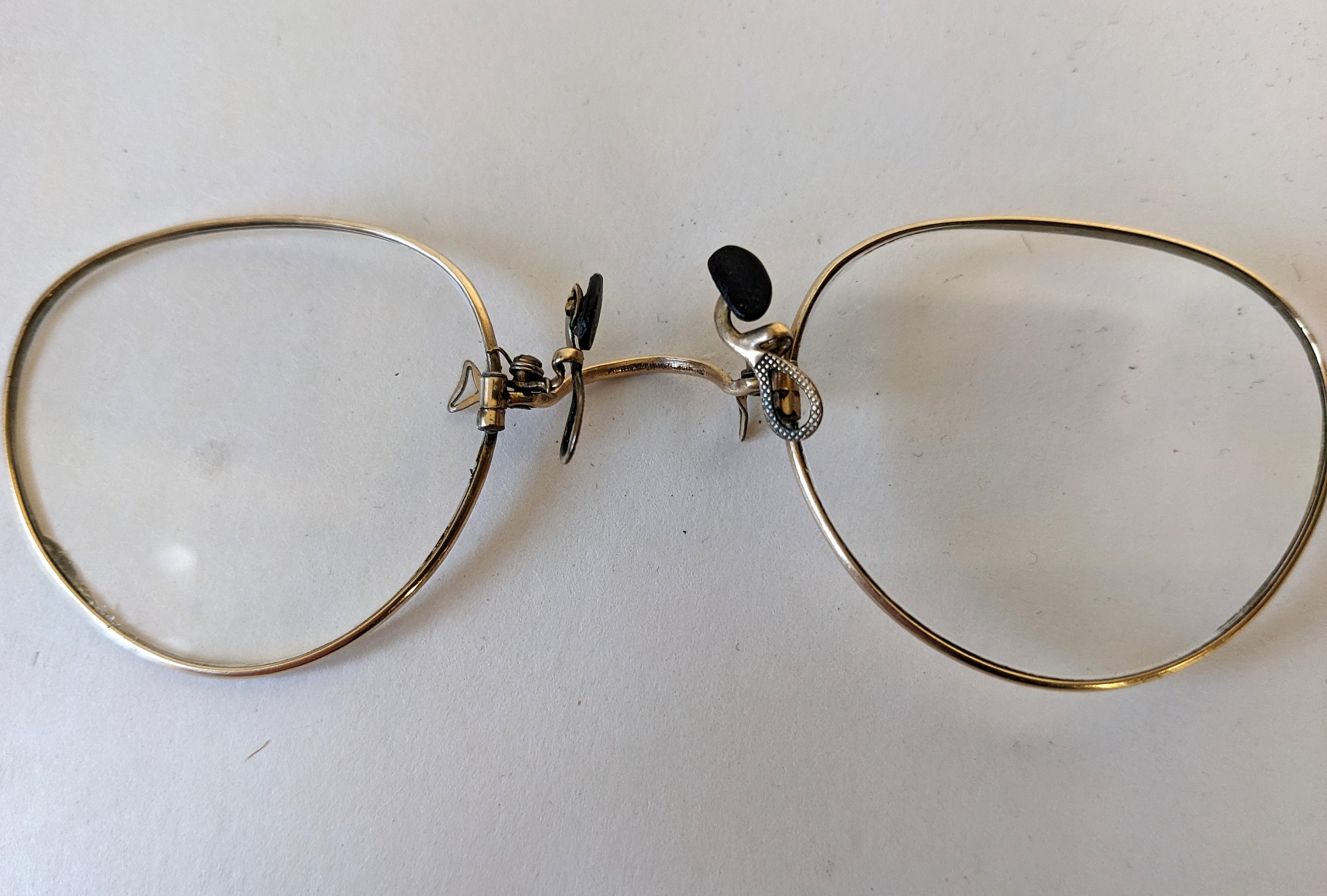 Antique 1920s Pince Nez Pinch Nose Glasses Spectacles With Case Frames ...