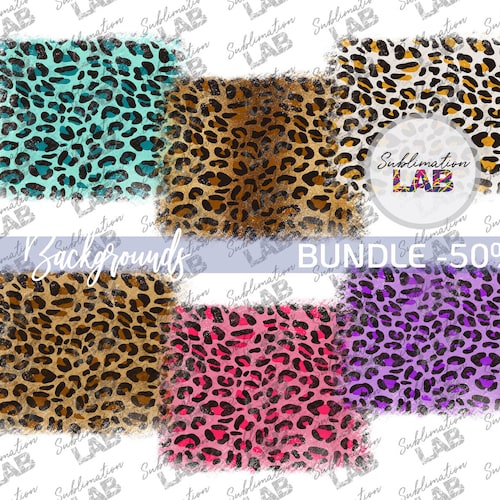 Leopard Print PNG Sublimation Background Bundle Sublimation | Etsy