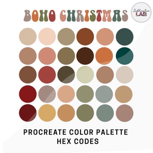 Procreate Color Palette Christmas Bundle Swatches for Procreate and Hex ...