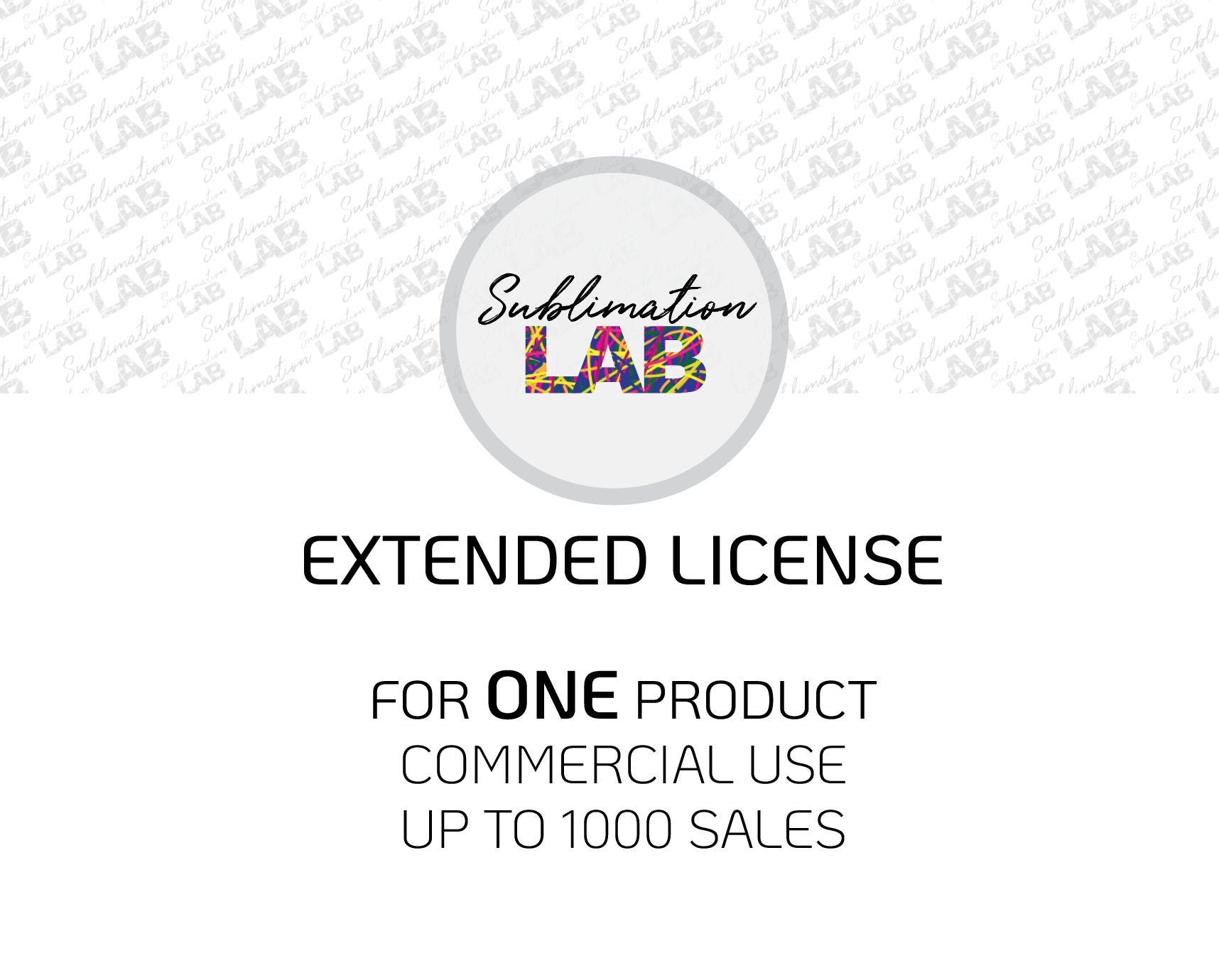 Prints Extended Commercial License for ONE Design up to 1,000 sales Art ...
