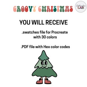 Procreate Color Palette Christmas 30 Procreate Swatches and Hex Codes ...