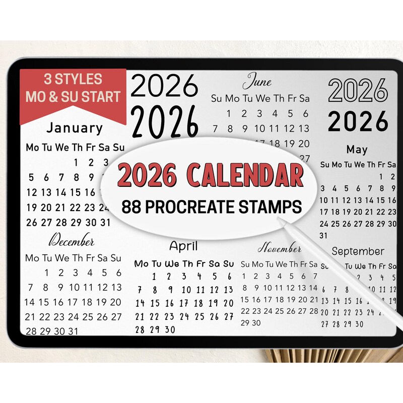 Calendar Stamp - Etsy