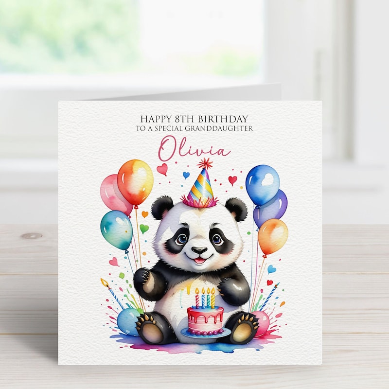 Panda Birthday Card - Etsy