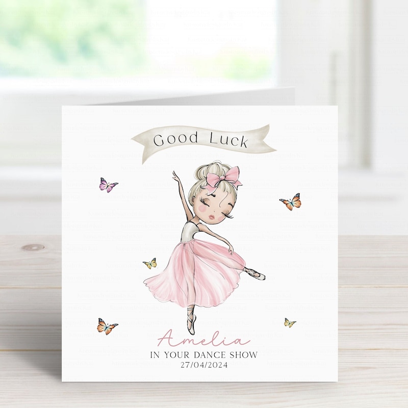Ballerina Card - Etsy UK