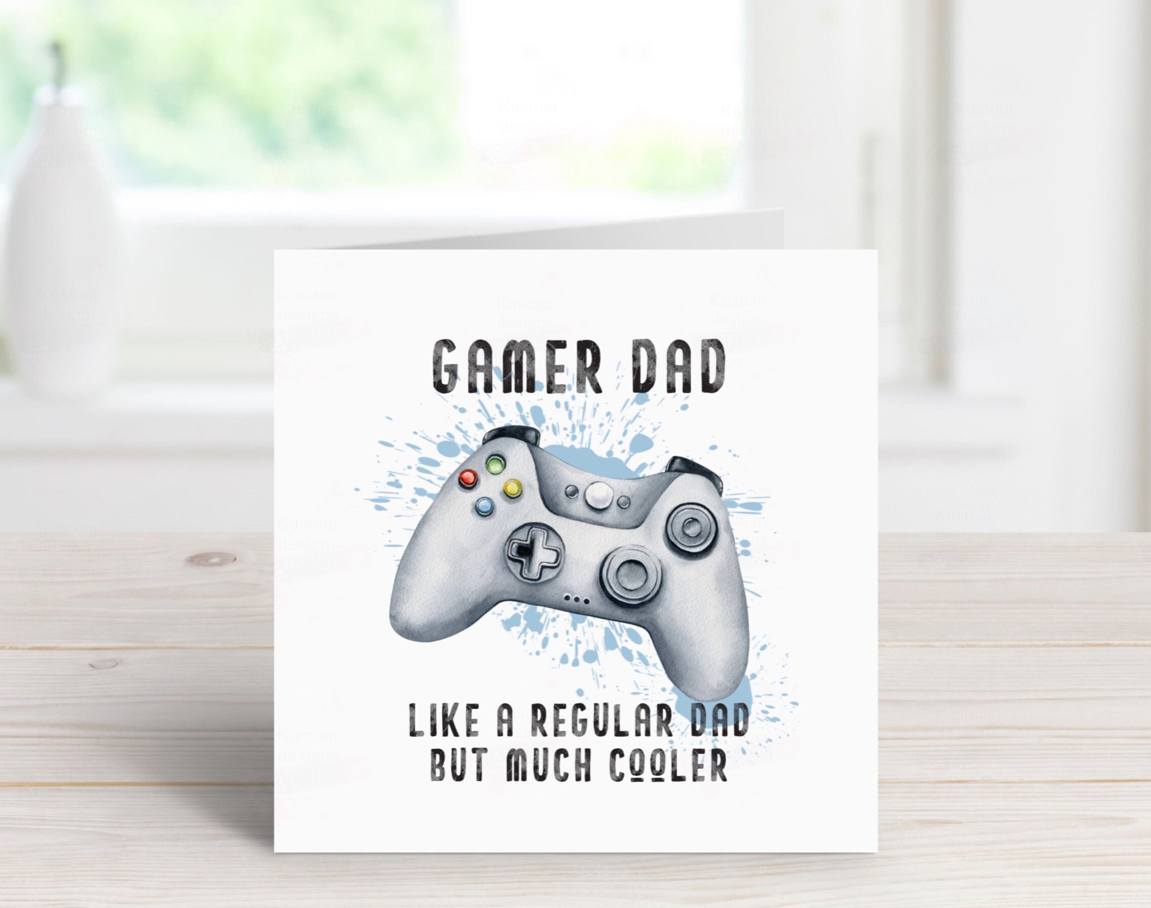 Gamer Dad Fathers Day Card Dad Gamer Gaming Father's - Etsy UK