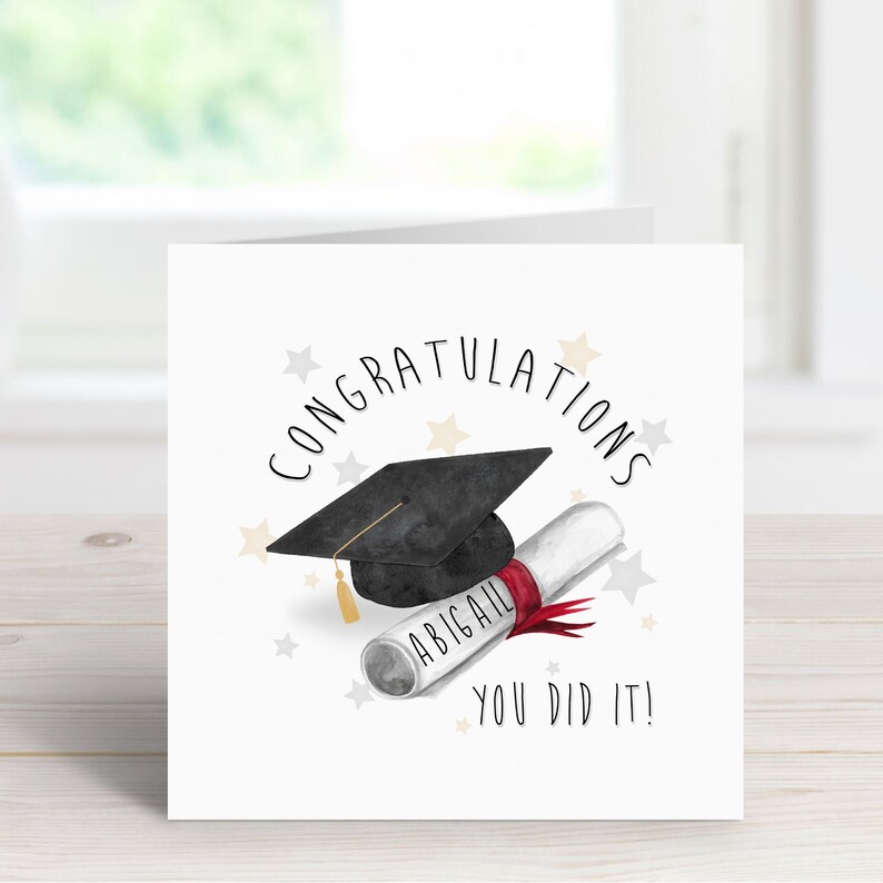 Congratulations on Your Graduation Card Happy Graduation Day - Etsy