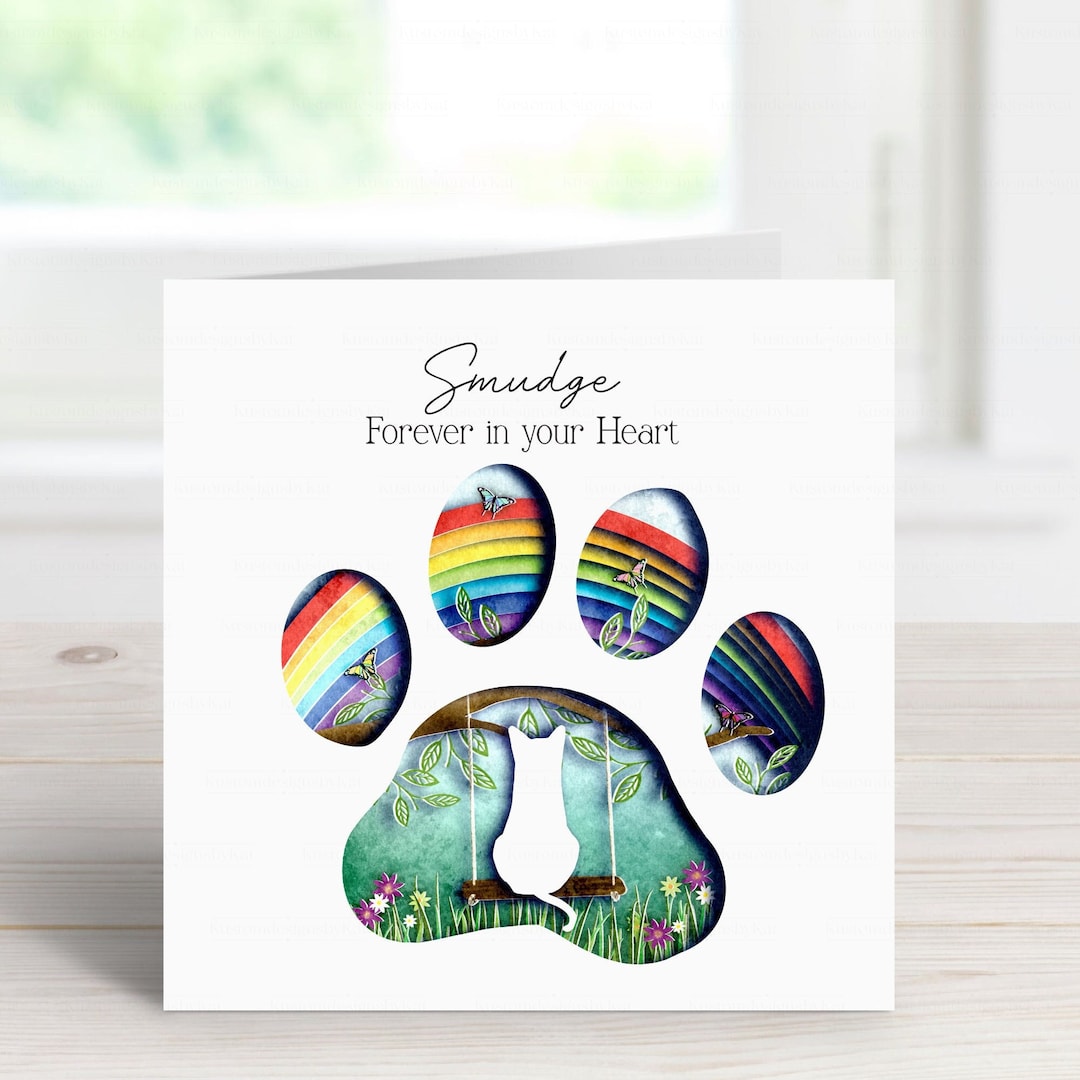 Pet Loss Bereavement Card | Dog Loss Card | Cat Loss Card - Etsy