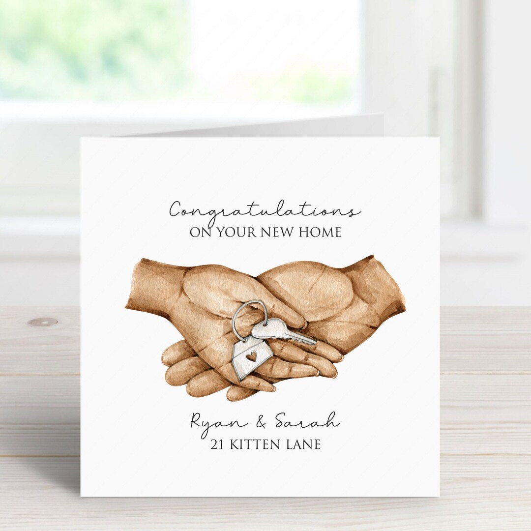 Congratulations on Your New Home Card - First Home Card - Etsy