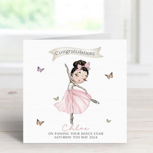 Personalised Good Luck Ballet Card | Congratulations Ballet Card ...