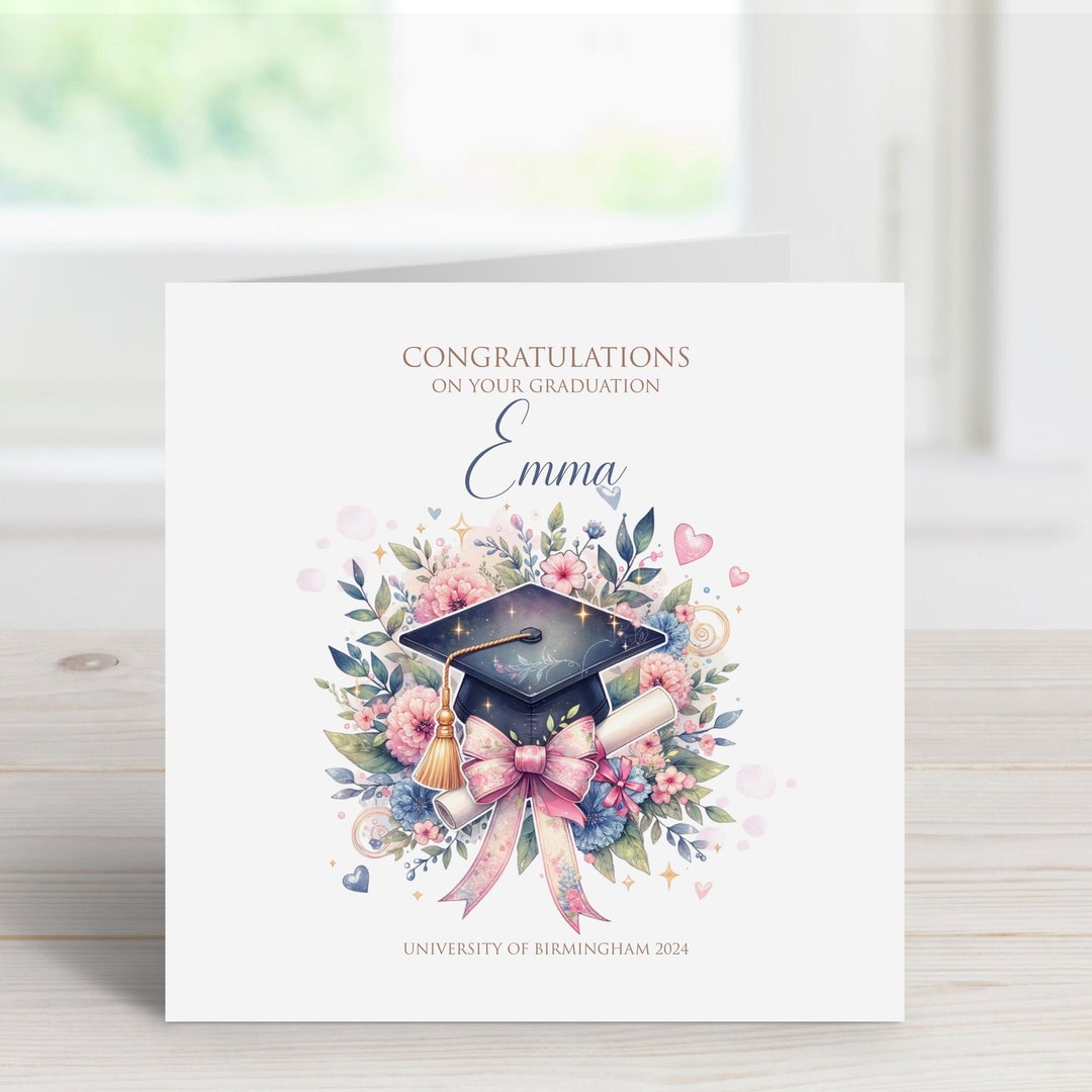 Graduation Card - Personalised Graduation Card Daughter - Etsy