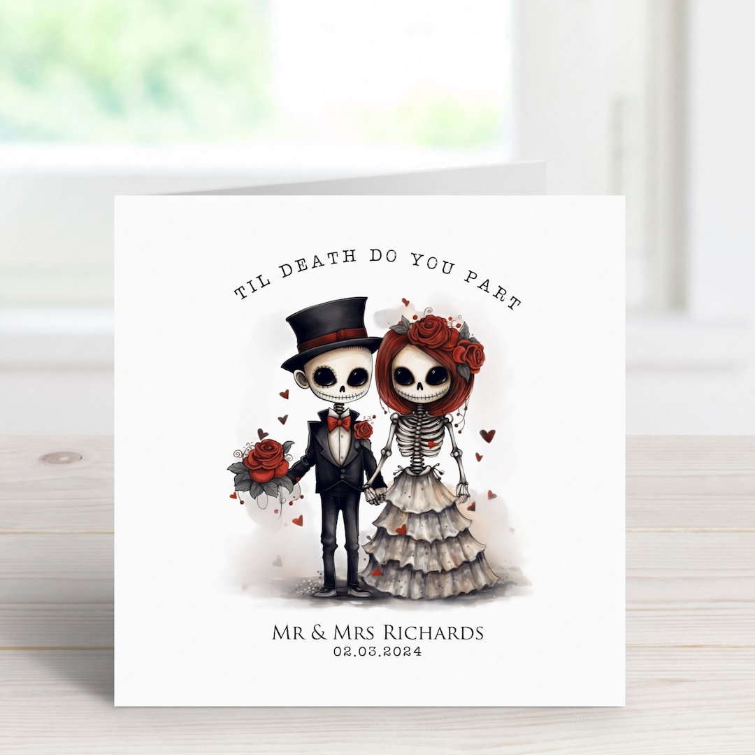 Alternative Wedding Card Personalised Greeting Card - Etsy
