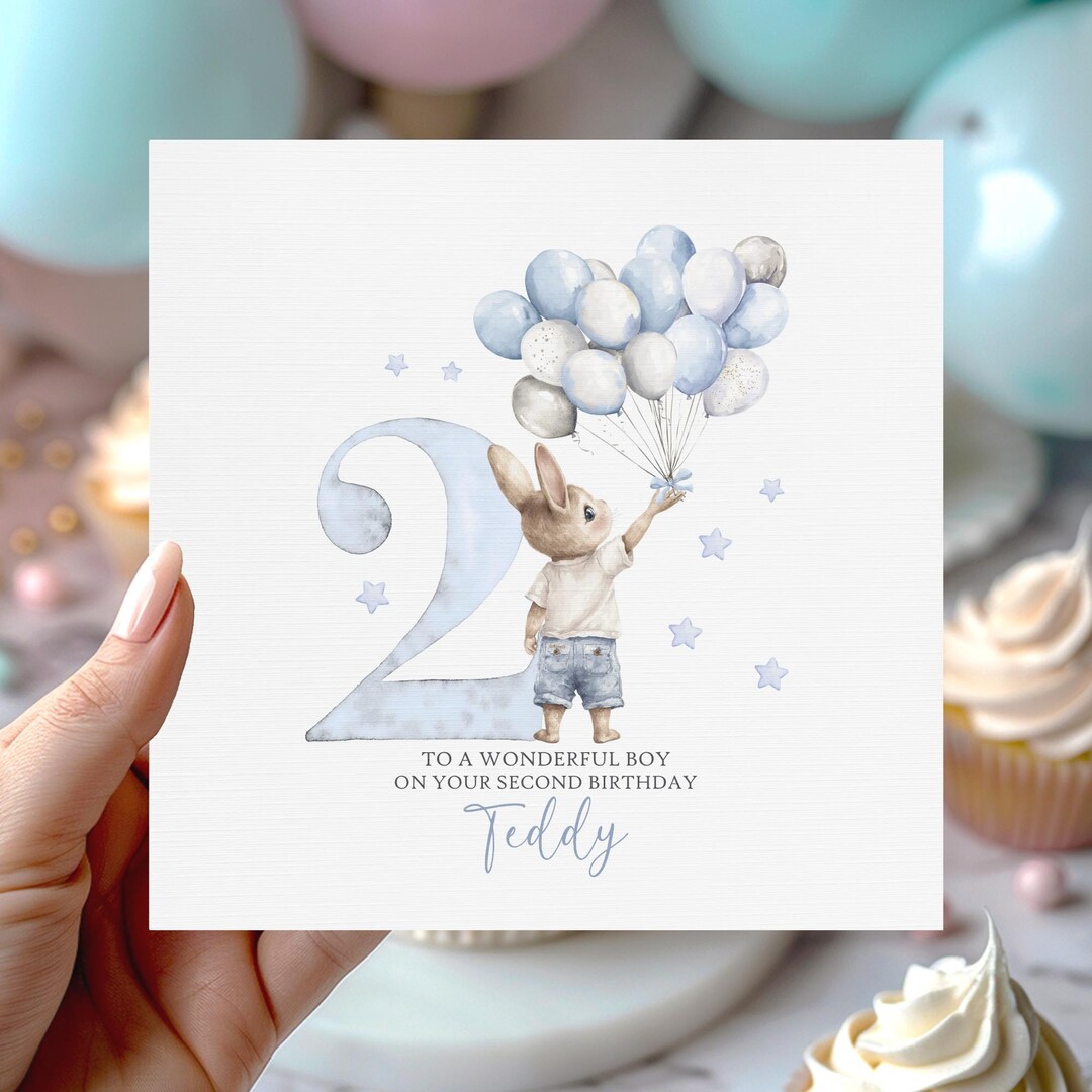 Boys Personalised Birthday Card - Boys Birthday Card for Son, Grandson ...
