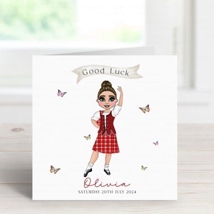 Personalised Good Luck Highland Dancer Card Highland Dancer Card for ...