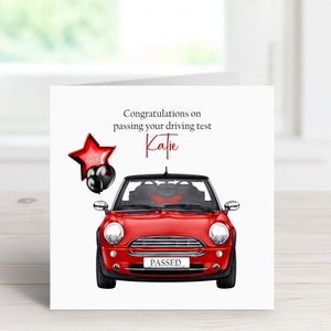 Passed Driving Test - Driving Test Card - Etsy