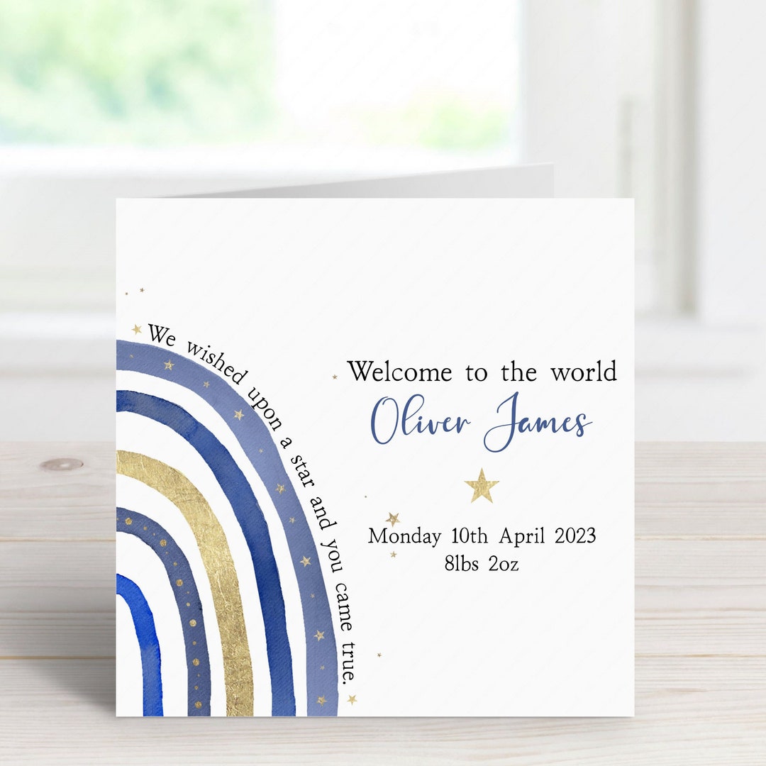Welcome to the World - Rainbow Baby Card - Etsy