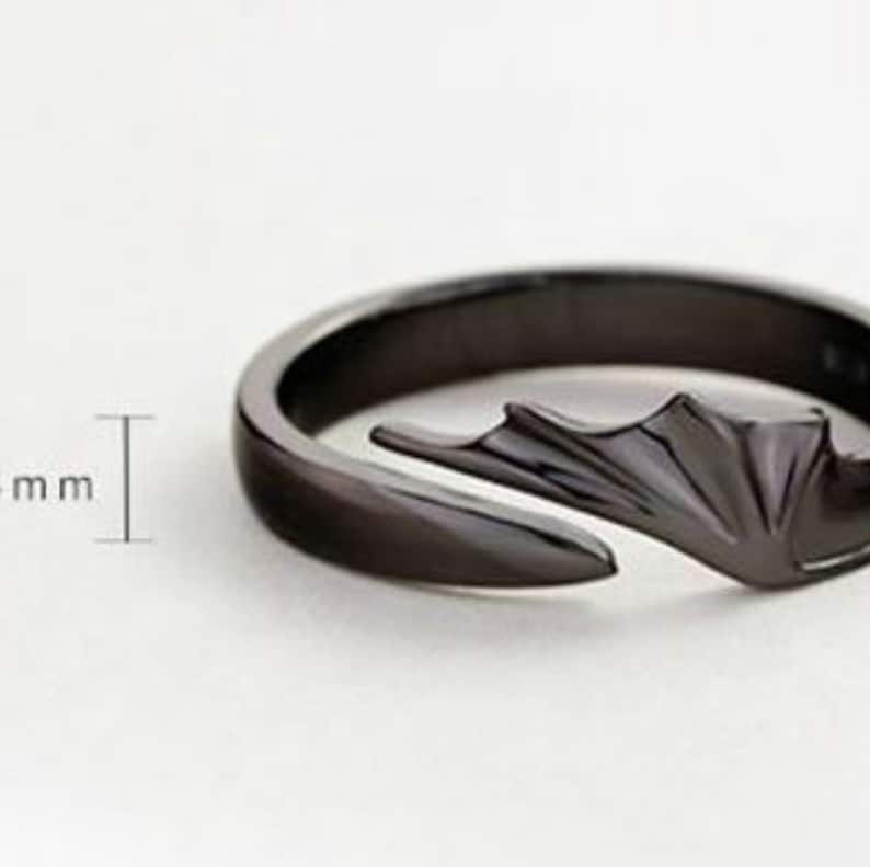 S925 Sterling Silver Angel and Devil Promise Rings Couple | Etsy India