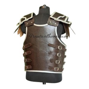 Medieval Knight Chest Plate Armor Leather Chest Plate Jacket Roman ...