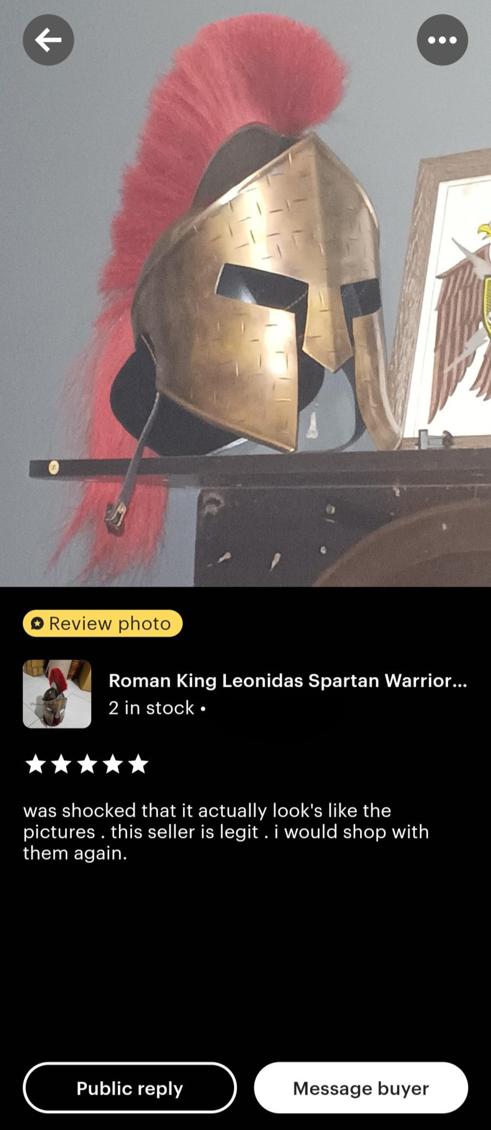 Roman King Leonidas Spartan Warrior Antique Finish Helmet Wearable ...
