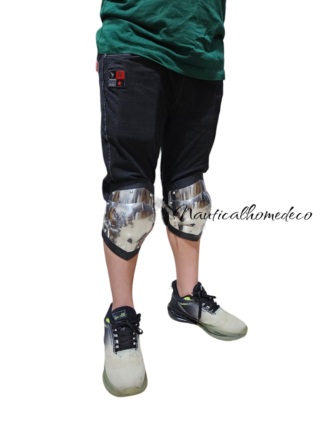 Medieval Steel Leg Knee Cops & Groin Buhurt Fighter Crotch for Fantasy ...
