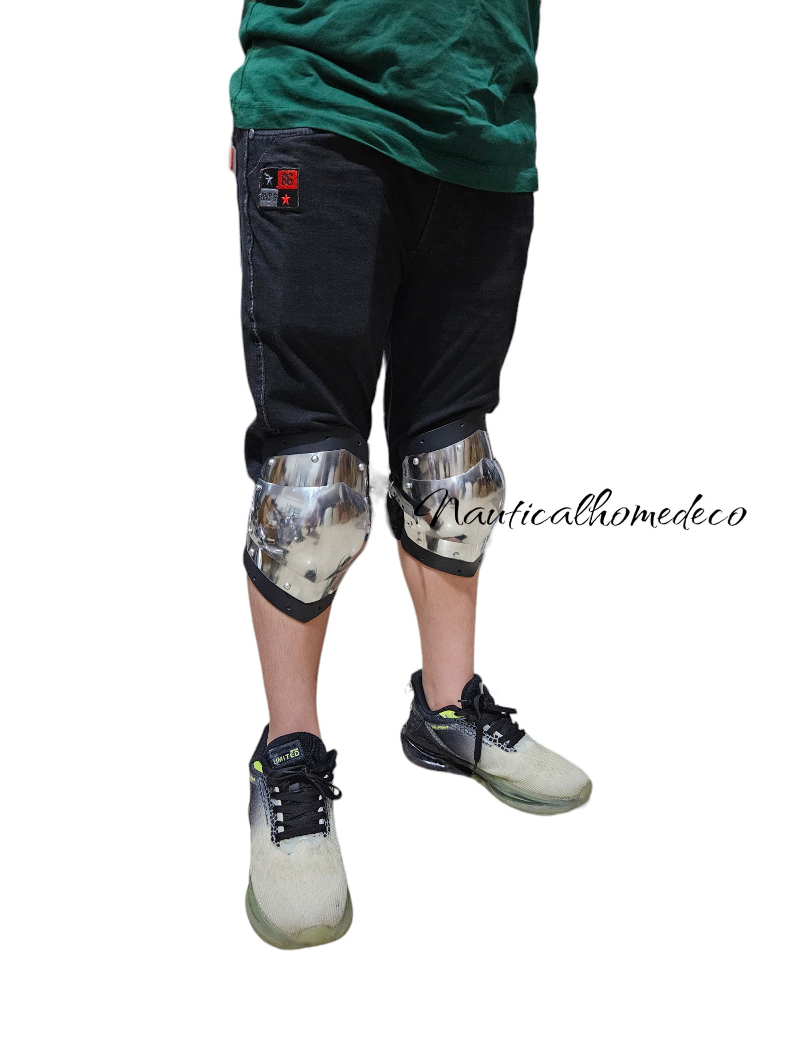 Medieval Steel Leg Knee Cops & Groin Buhurt Fighter Crotch for Fantasy ...
