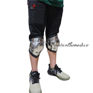 Medieval Steel Leg Knee Cops & Groin Buhurt Fighter Crotch for Fantasy ...