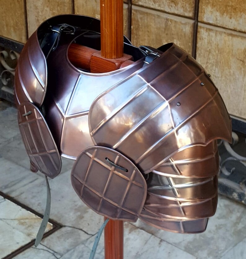 Medieval Knight Roman Pauldrons Shoulder Gorget Reenactment Renaissance ...