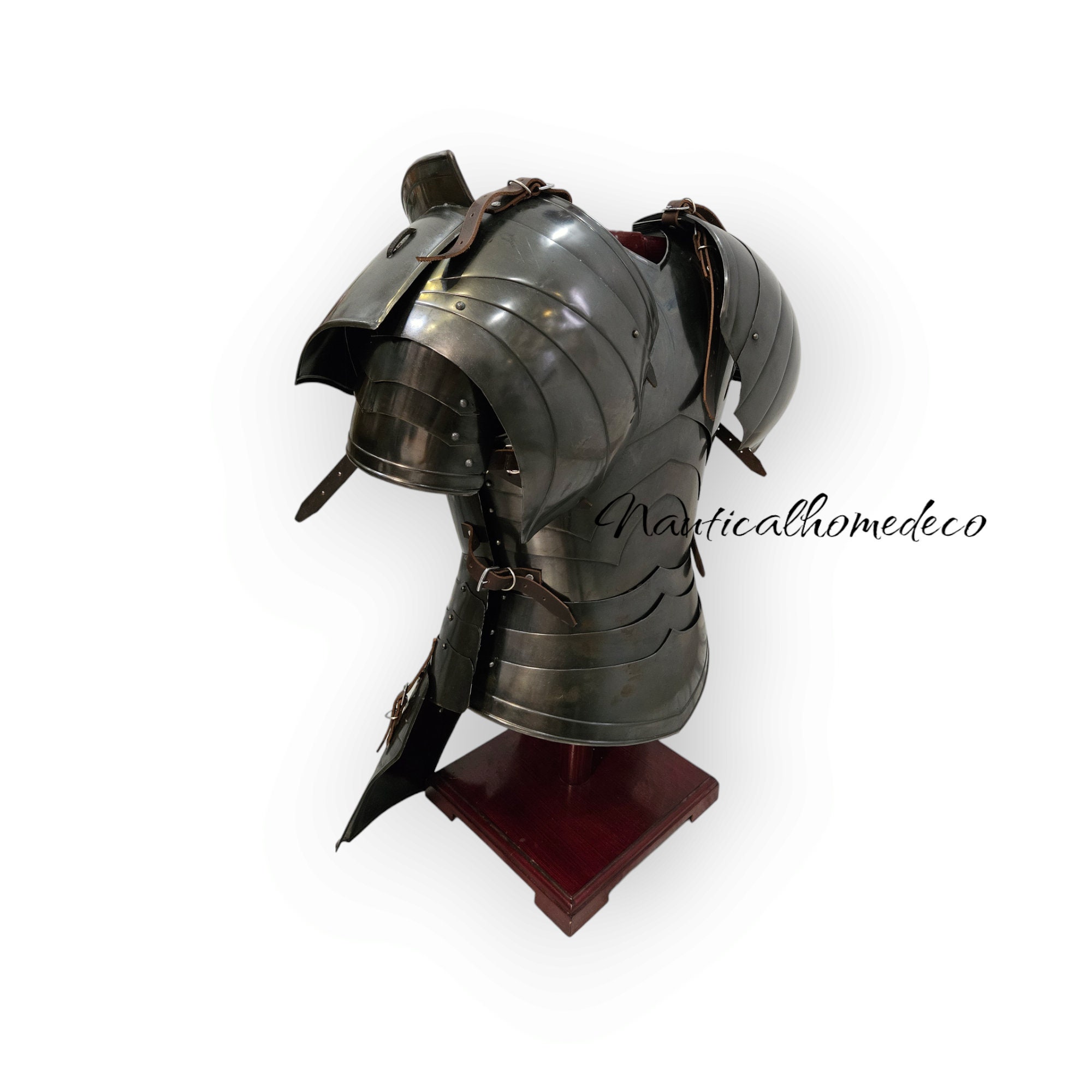 Medieval Knight Female Fantasy Half Body Armor Chest Plate Roman ...