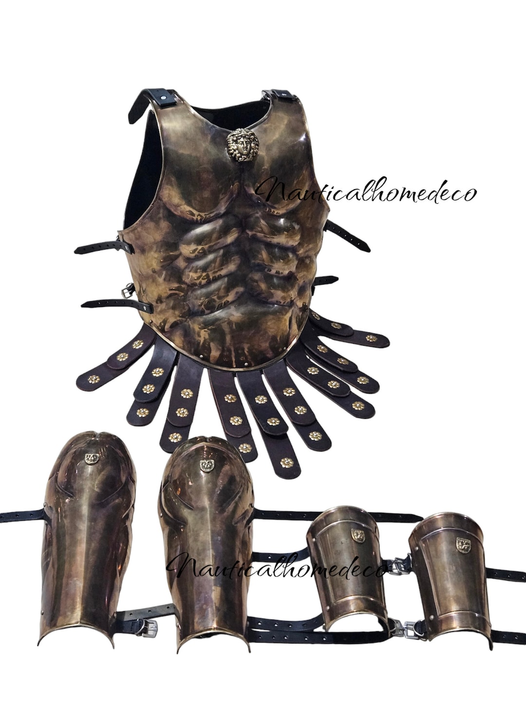 Roman Centurion Armor Set Muscle Cuirass Gladiator Roman Soldier ...