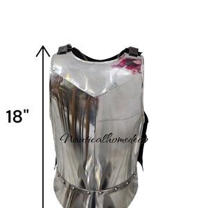 Medieval Knight Muscle Armor Chest Plate & Pauldrons Roman Cuirass ...
