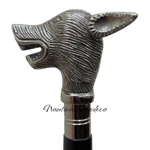 Walking Cane for Men - Wooden Walking Stick - Wood Carved Walking Cane ...