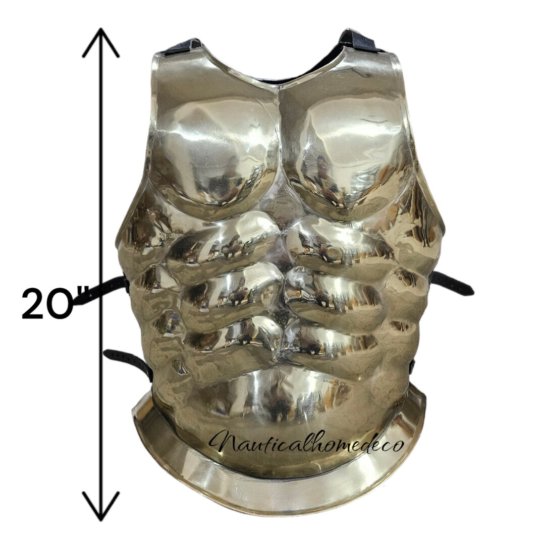 Handcrafted Brass Finish Muscle Armor Breast Plate Medieval Renaissance ...